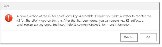 Updating K2 for SharePoint (App Catalog-Registered App) | Community